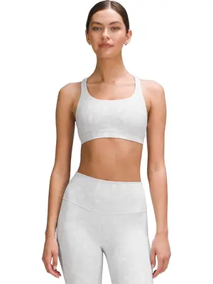Lululemon Energy Bra Spray Leopard Grey Multi