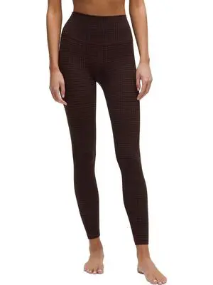 Lululemon Align™ High-Rise 28" Leggings Glow Grid Lava Cake