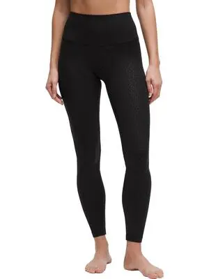 Lululemon Align™ High-Rise 28" Leggings Leopard Daisy Emboss Black