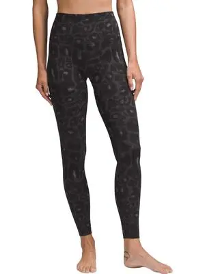 Lululemon Align™ High-Rise Pant 28" Spray Leopard Black Multi
