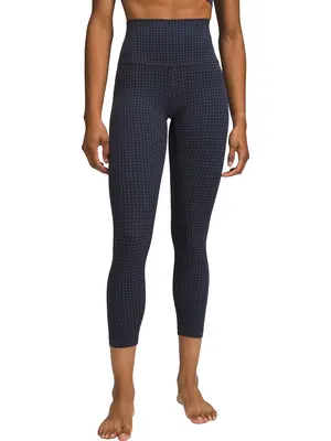 Lululemon Align™ High-Rise 25" Pant Micro Houndstooth Blue Multi