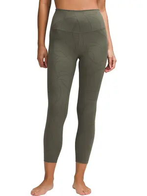 Lululemon Align™ High-Rise 25" Pant Scripted Yogo Army Green/dark Olive