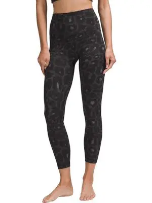 Lululemon Align™ High-Rise 25" Pant Spray Leopard Black Multi
