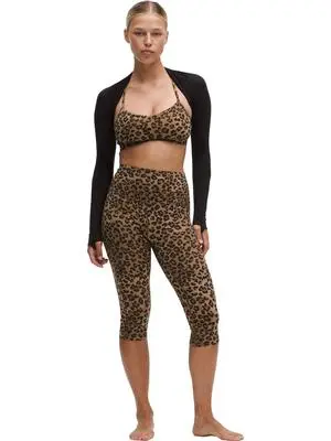 Lululemon Align High-Rise Cropped Leggings True Leopard Multi