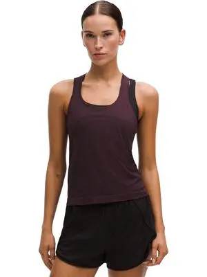 Lululemon Swiftly Tech Racerback Tank Top 2.0 Black Plum/black Plum