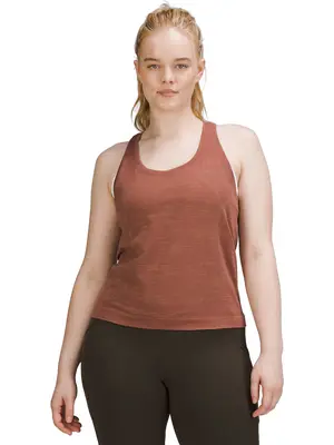 Lululemon Swiftly Tech Racerback Tank Top 2.0 Chroma Check Ancient Copper/warm Multi