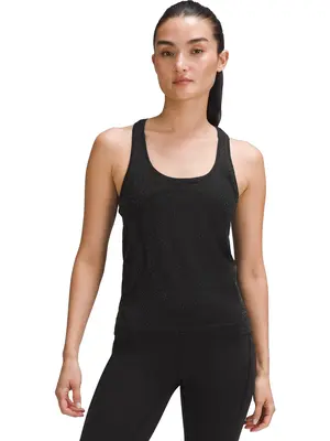 Lululemon Swiftly Tech Racerback Tank Top 2.0 Parallel Texture Black/black