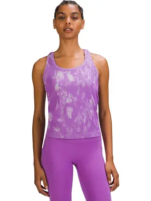 Lululemon Swiftly Tech Racerback Tank Top 2.0 Shadow Bloom Moonlit Magenta/faint Lavender