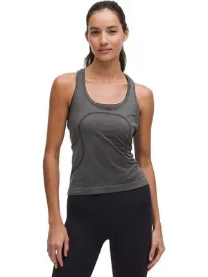 Lululemon Swiftly Tech Racerback Tank Top 2.0 Spandex Stripe Nightmoth/light Ivory