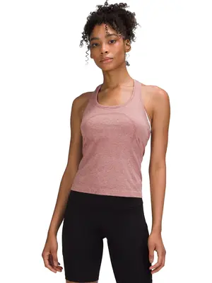 Lululemon Swiftly Tech Racerback Tank Top 2.0 Spiced Chai/pink Rosebud