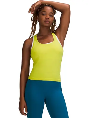Lululemon Swiftly Tech Racerback Tank Top 2.0 Yellow Serpentine/yellow Serpentine