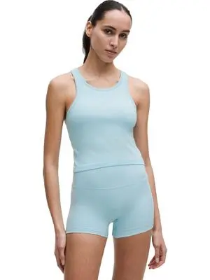 Lululemon Ebb To Street Cropped Racerback Tank Top Foam Cloud