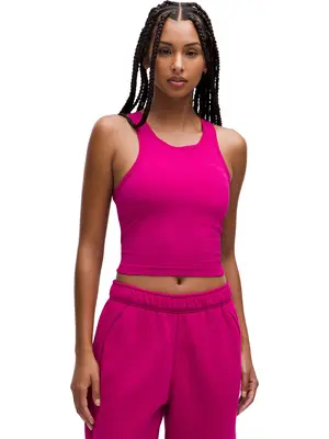 Lululemon Ebb To Street Cropped Racerback Tank Top Ripened Raspberry