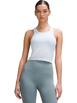 Lululemon Ebb To Street Cropped Racerback Tank Top Windmill