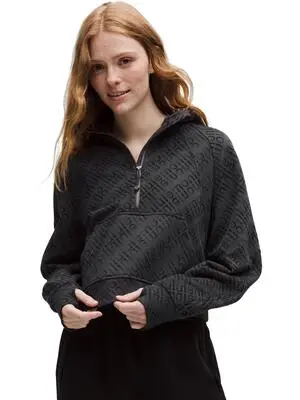 Lululemon Lululemon Scuba Oversized Half-Zip Hoodie Flux Wordmark Wp Black