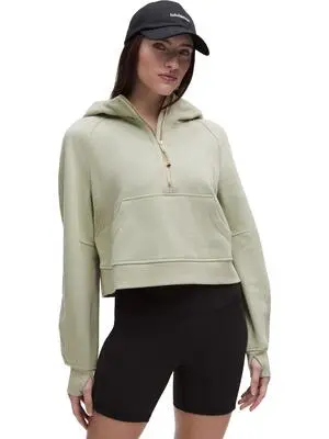 Lululemon Lululemon Scuba Oversized Half-Zip Hoodie Fog Green/gold