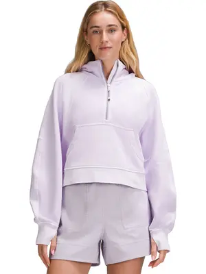 Lululemon Lululemon Scuba Oversized Half-Zip Hoodie Mineral Dye Purple Cosmos