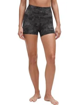 Lululemon Align™ High-rise Short 4 Hidden Heritage Lace Black