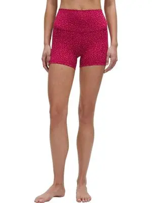 Lululemon Align™ High-rise Short 4 Leopard Daisy Desert Red Magenta Smoke