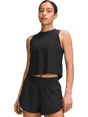 Lululemon Sculpt Cropped Tank Top - Black
