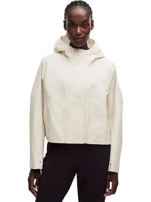 Lululemon Rain Chaser Cropped Jacket - Light Ivory