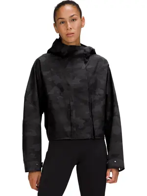 Lululemon Rain Chaser Cropped Jacket Printed