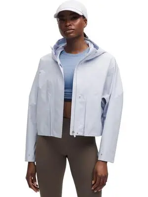 Lululemon Rain Chaser Cropped Jacket Starch Blue