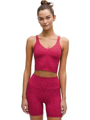 Lululemon Align™ Tank Top Leopard Daisy Desert Red Magenta Smoke