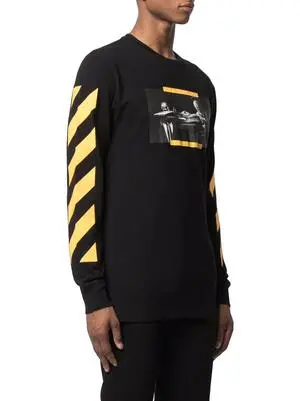 Off-White Caravaggio Print Long-sleeve T-shirt - Black