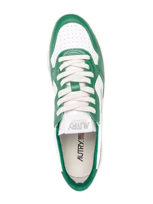 AUTRY Two-tone Lace-up Sneakers - White