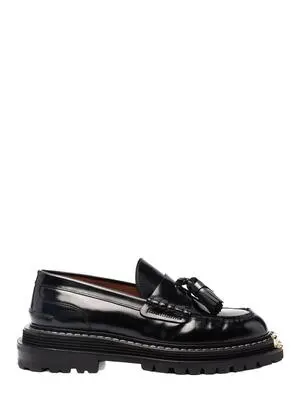 SANDRO SANDRO Leather Tassel Loafers With Chunky Sole