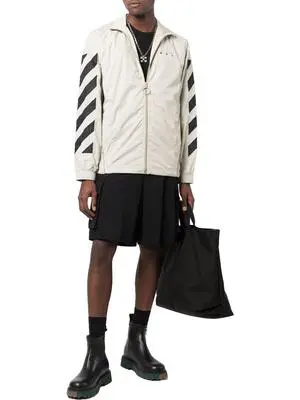 Off-White Organic Cotton Cargo Shorts - Black