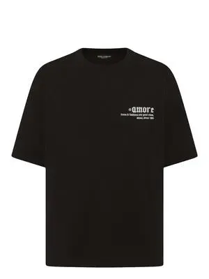 Dolce & Gabbana Only Good Vibes-graphic T-shirt - Black