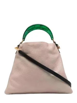 Marni Venice Small Leather Tote - Neutrals