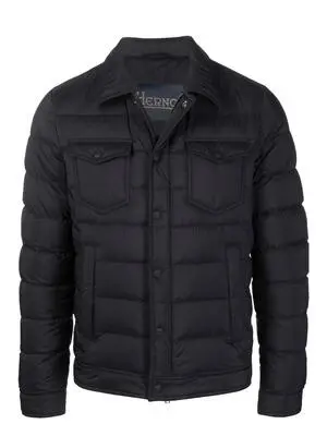 Herno Long-sleeve Down-feather Jacket - Black