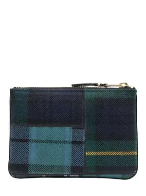 Comme Des Garçons Tartan Patchwork Wallet - Green