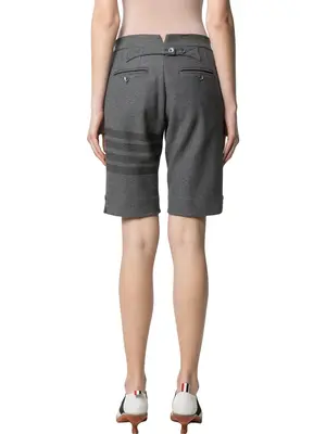 Thom Browne 4-bar Stripe Twill Shorts - Grey