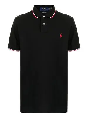 Polo Ralph Lauren Logo-embroidered Polo Shirt Black