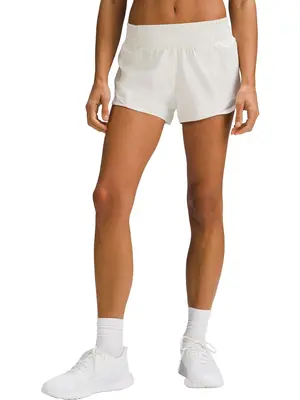 Lululemon Hotty Hot High-Rise Lined Short 2.5" Bone