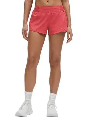 Lululemon Hotty Hot High-Rise Lined Short 2.5" Desert Red