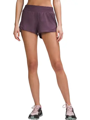 Lululemon Hotty Hot High-Rise Lined Short 2.5" Grape Thistle