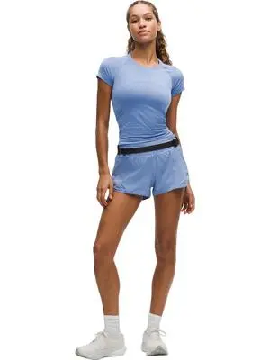 Lululemon Hotty Hot High-Rise Lined Short 2.5" Prep Blue