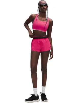 Lululemon Hotty Hot High-Rise Lined Short 2.5" Raspberry Coulis