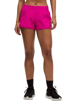 Lululemon Hotty Hot High-Rise Lined Short 2.5" Ripened Raspberry