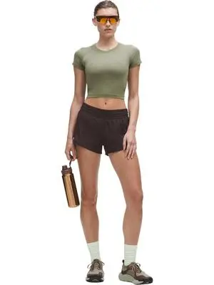 Lululemon Hotty Hot High-Rise Lined Short 2.5" Sequoia
