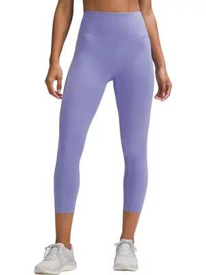 Lululemon Wunder Train High-Rise Crop 23 Dark Lavender