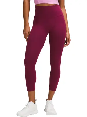 Lululemon Wunder Train High-Rise Crop 23 Deep Luxe