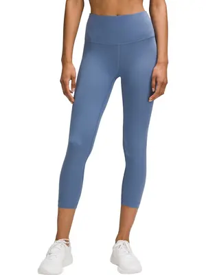 Lululemon Wunder Train High-Rise Crop 23 Oasis Blue