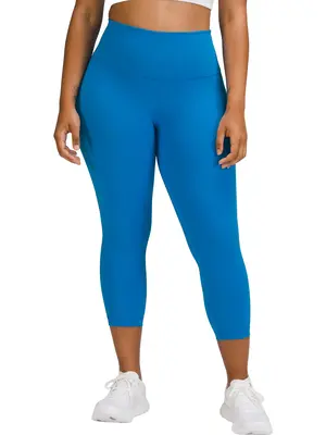 Lululemon Wunder Train High-Rise Crop 23 Poolside