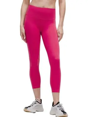 Lululemon Wunder Train High-Rise Crop 23 Raspberry Coulis